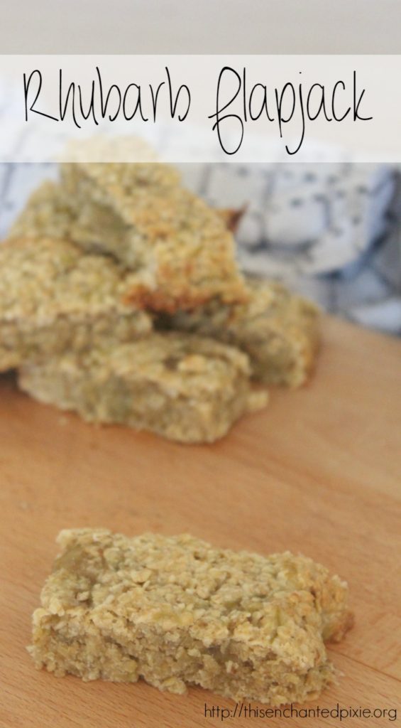 Recipe | Rhubarb Flapjack - Polly Jemima